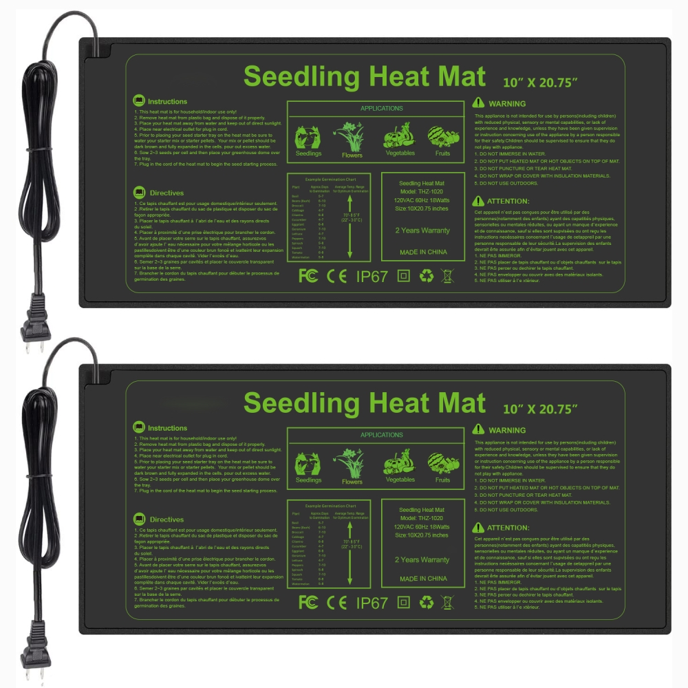 plant heating pad seedling heat mat for seed germination propagation ...
